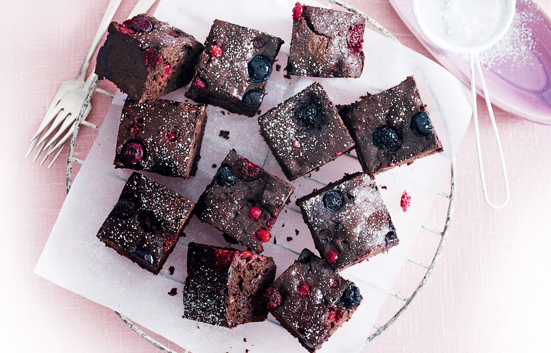 Choc-berry brownies - My Everyday Wellbeing
