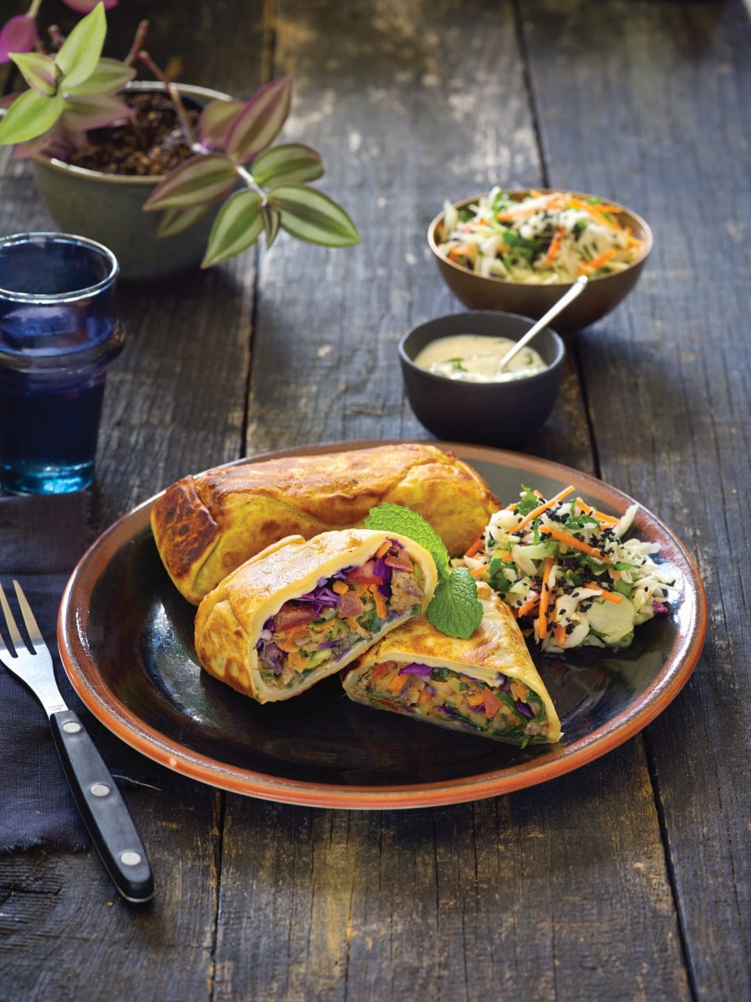 Lamb-stuffed roti - My Everyday Wellbeing