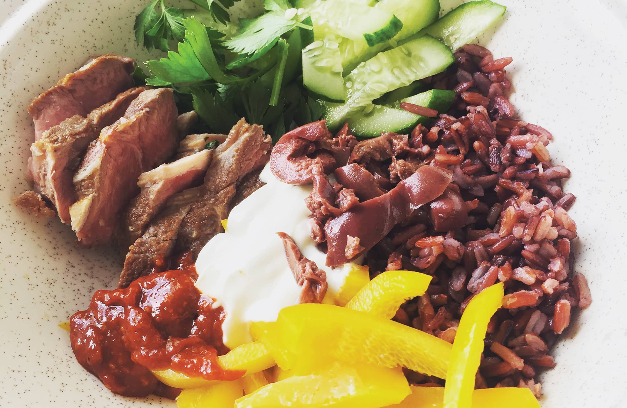 Mediterranean lamb bowl - My Everyday Wellbeing