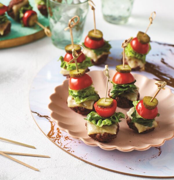 Mini Thai beef burger skewers - My Everyday Wellbeing